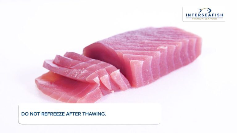 Defrosting saku - Interseafish Premium seafood since 1981!